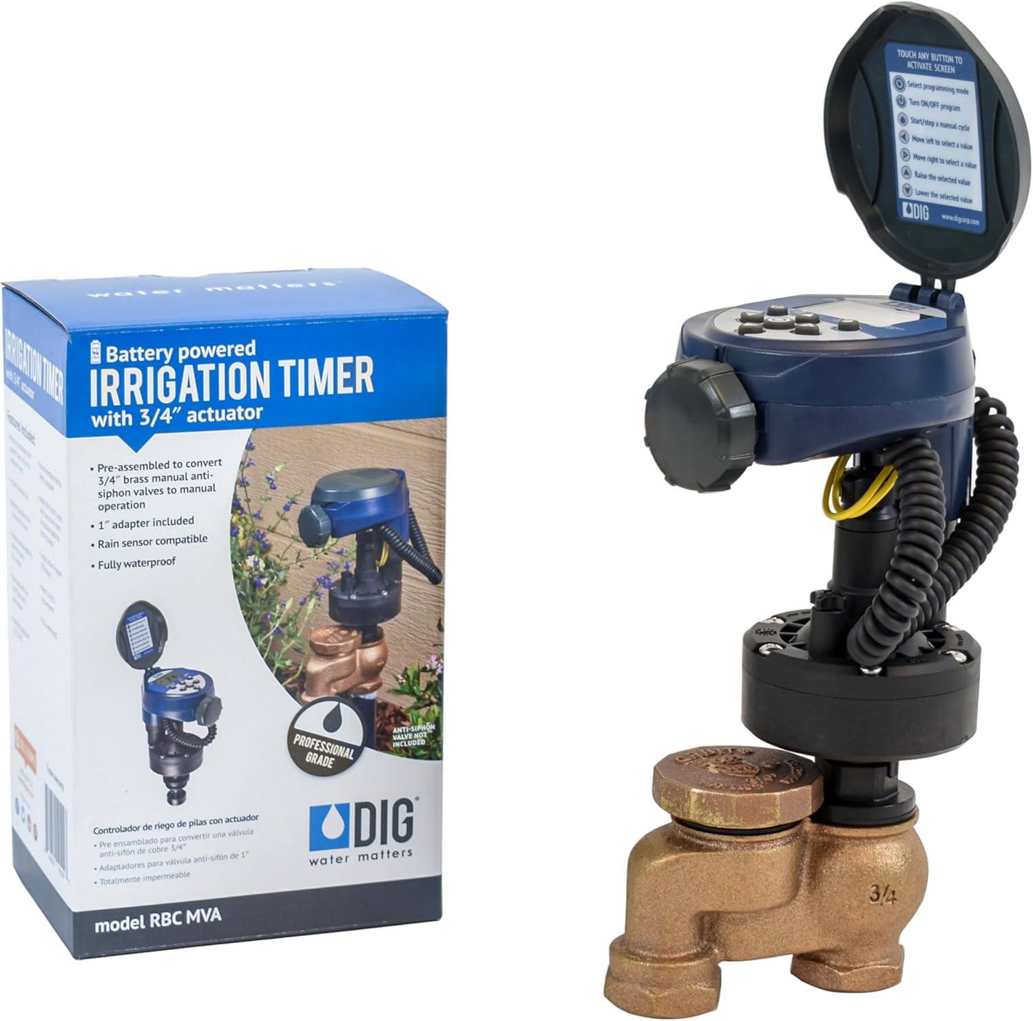 Amazon.com : DIG RBC6000 Battery Powered Digital Controller for 3/4 ...