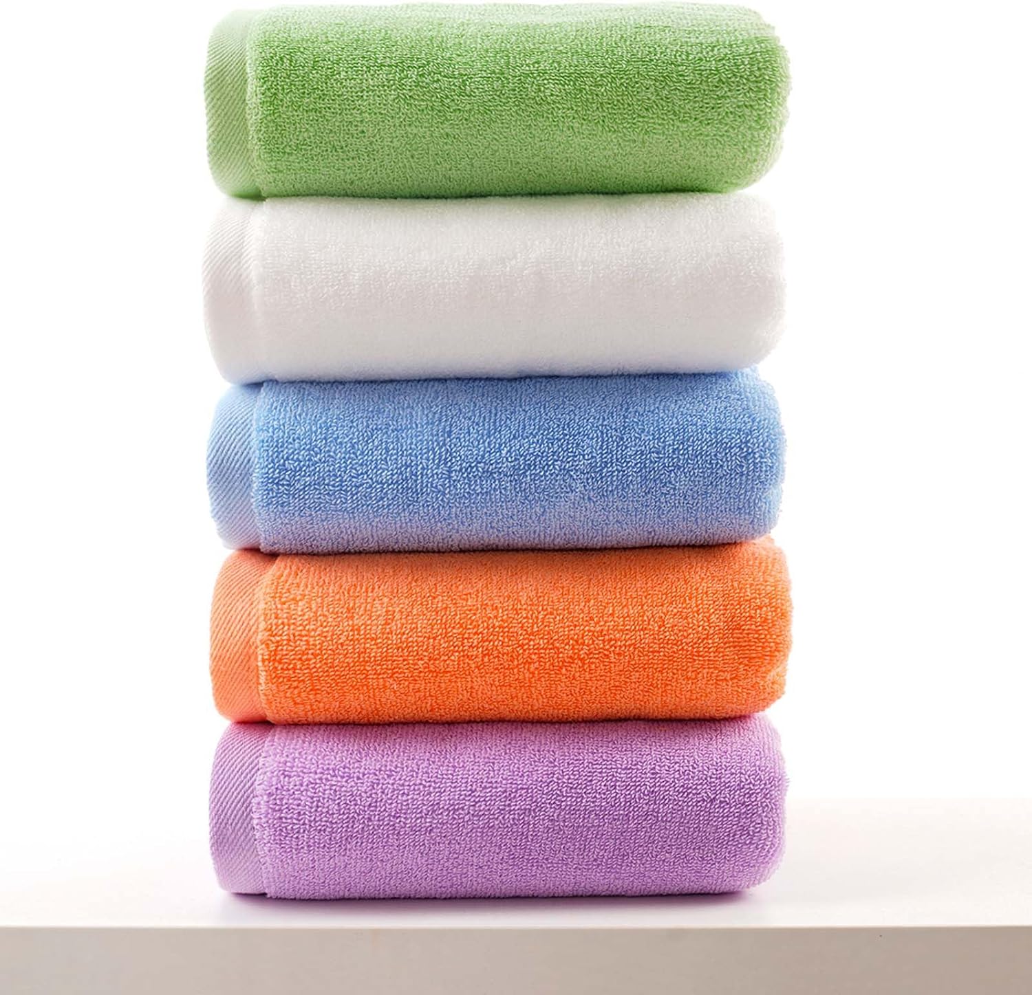 Amazon.com: Tuechilles 13 × 27 Inch Ordinary Pure Cotton Towel, Fast ...