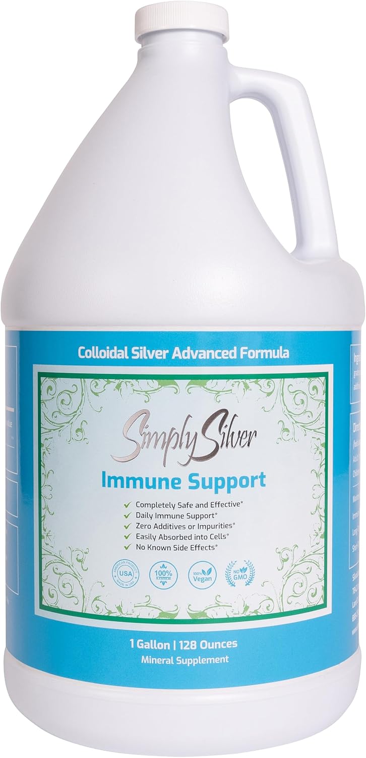 Amazon.com: Simply Silver Immune Support - Pure Colloidal Silver Liquid ...