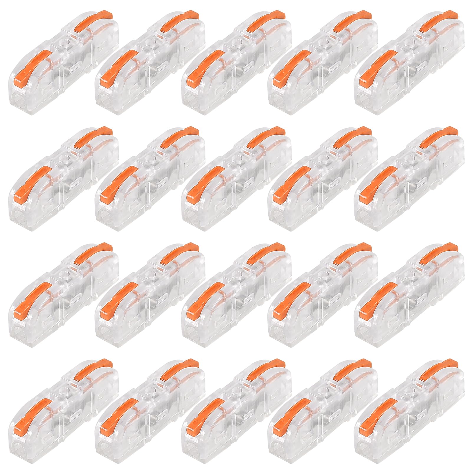Snapklik.com : 20PCS Lever Nuts Wire Connectors, 1 To 1 Inline Electric ...