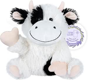 Amazon.com: SuzziPals Heatable & Coolable Cow Stuffed Animal, Heated ...