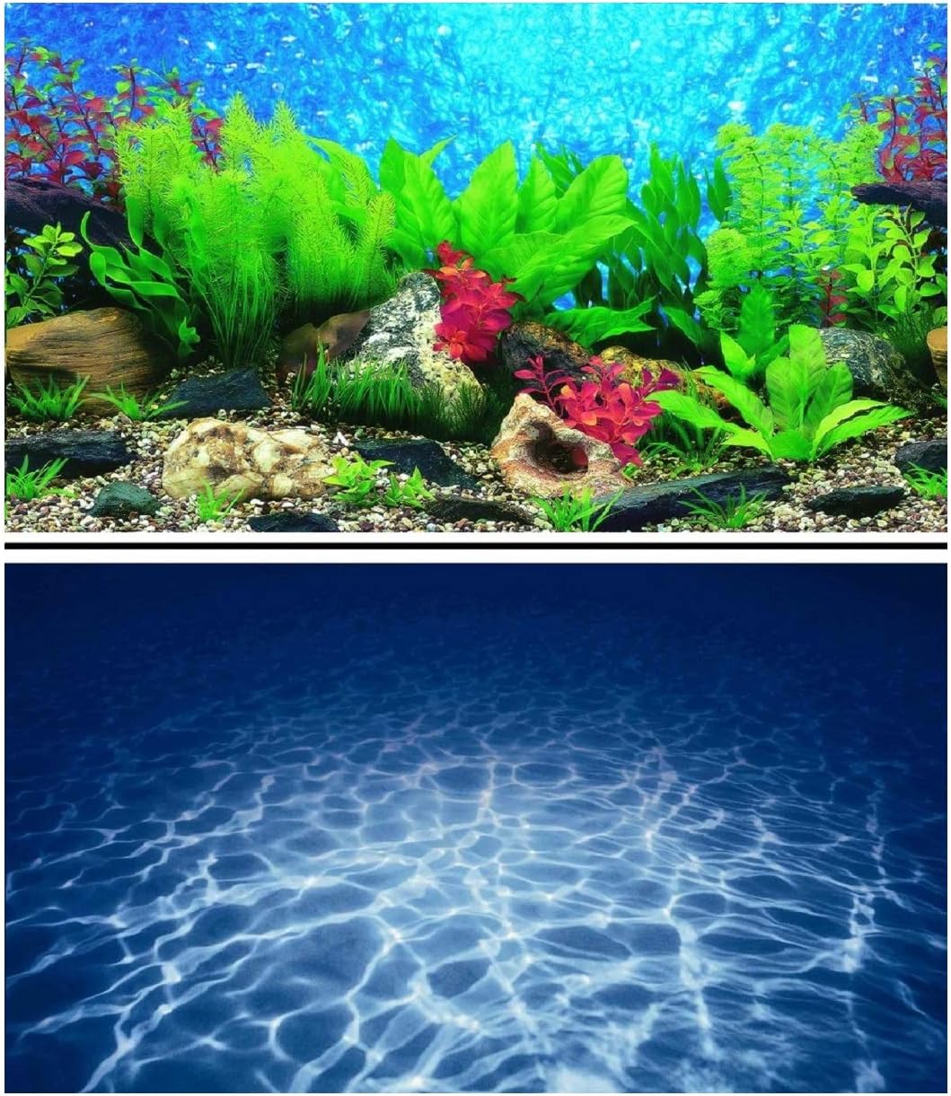 Hidom Aquarium Background Poster Double Sided - Height 19" / 50cm ...
