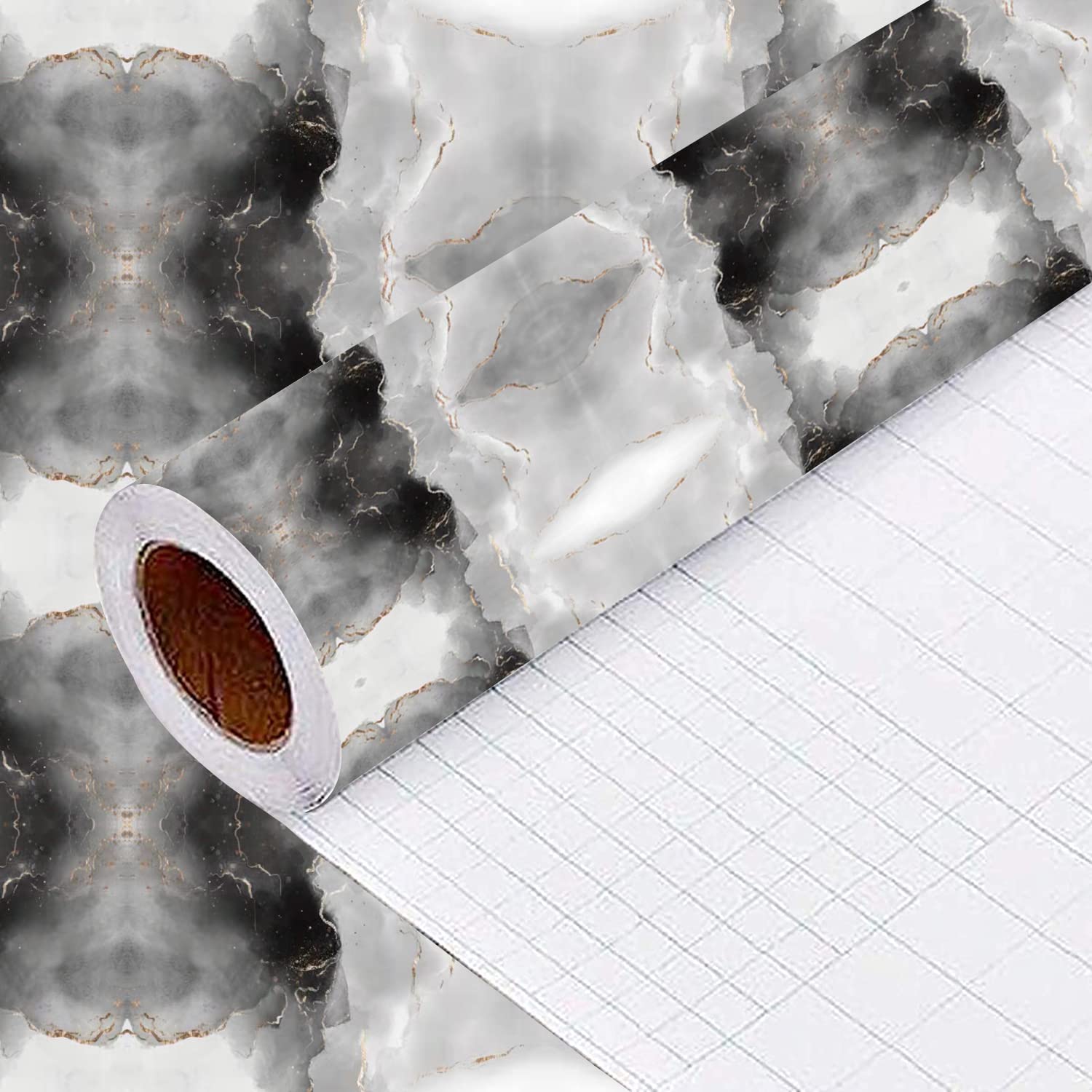 SKOFRI Marble Vinyl Self Adhesive Vinyl Wrap,60cm×2m,Marble Sticky Back ...