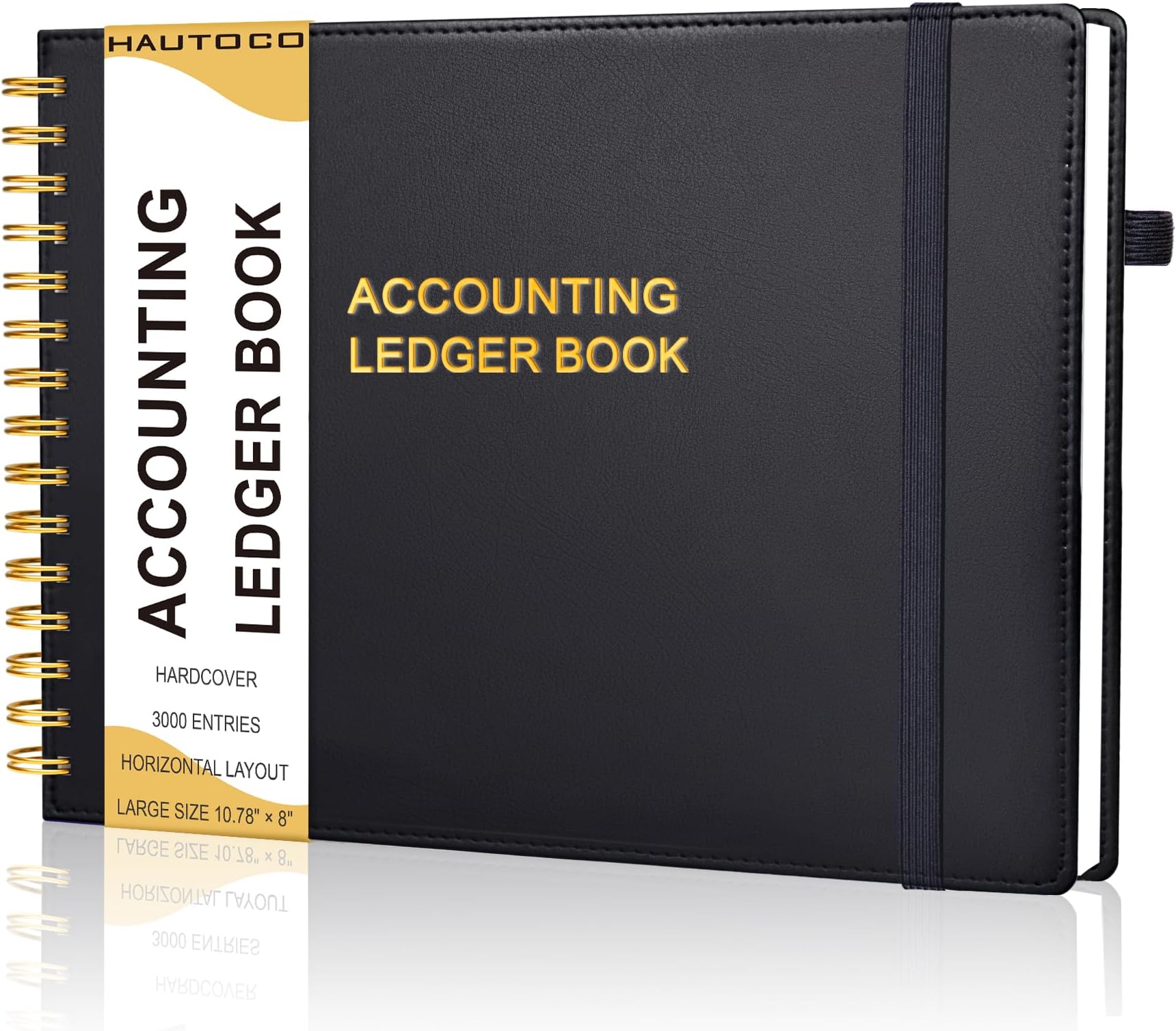 Amazon.com : HAUTOCO Hardcover Accounting Ledger Book for Small ...