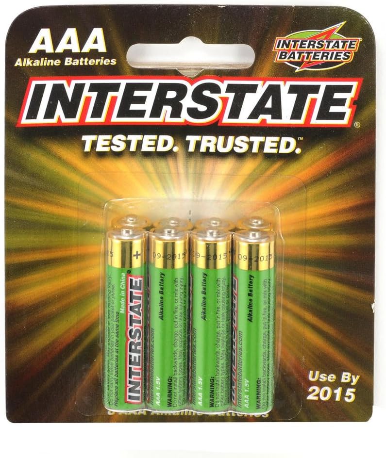 Amazon.com: Interstate Batteries AAA Alkaline Batteries (8) : Health ...