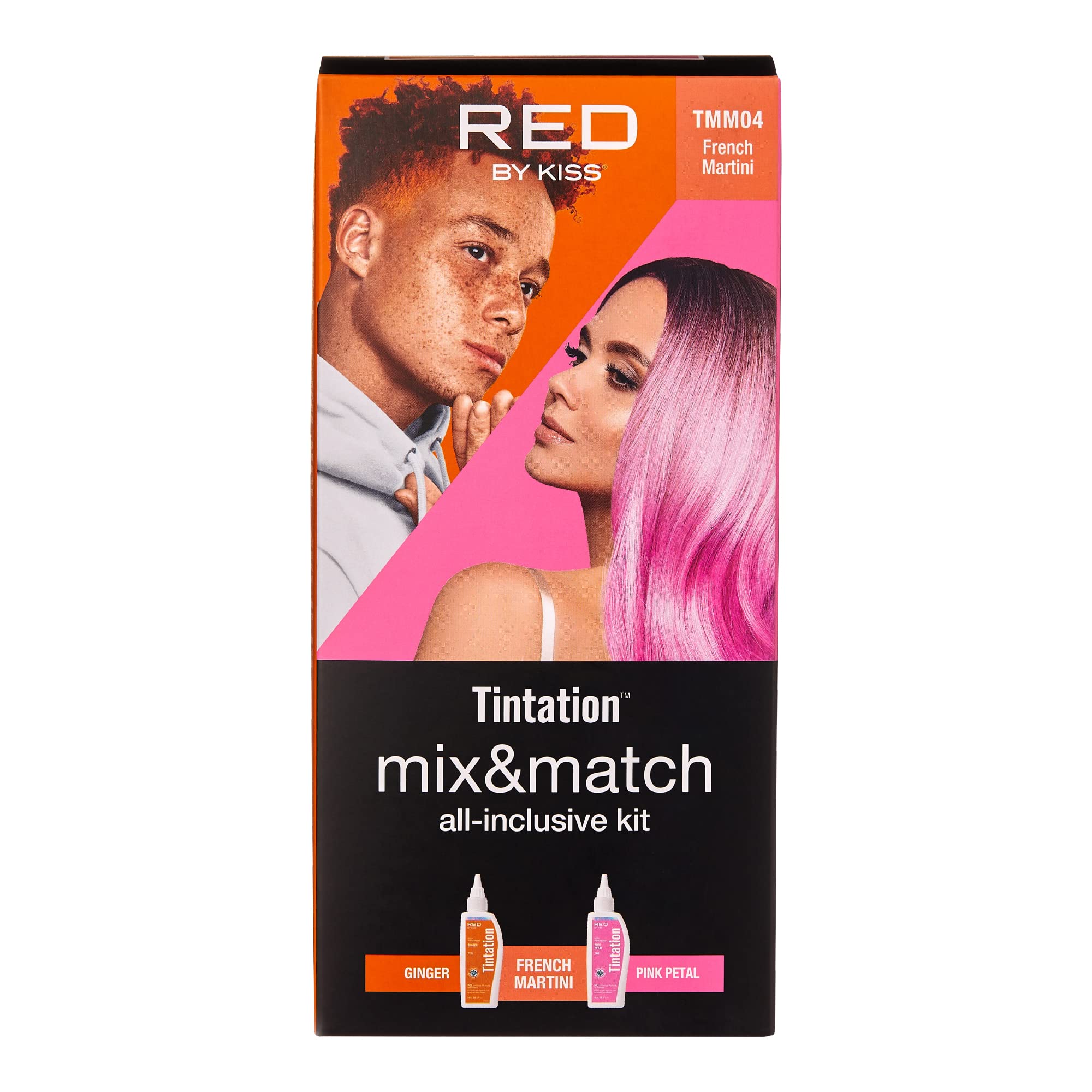 Amazon.com : RED by Kiss Hair Color Kit - Mix & Match Hair Dye with ...
