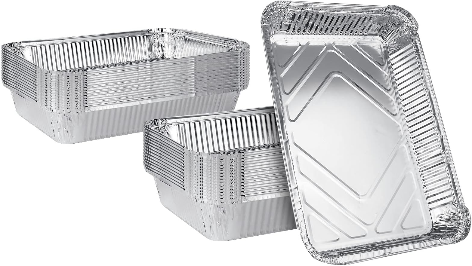 M4 MART 10 Pcs Foil Trays, Disposable Aluminum Tin Foil Trays, 31 x 21 ...