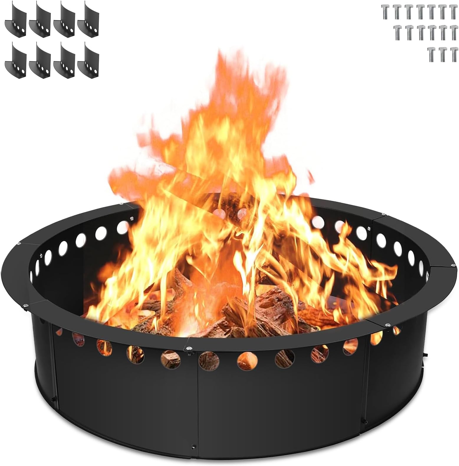Amazon.com : Large 18" Deep x 45" Diameter Fire Pit Liner Campfire ...