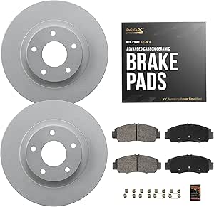 Amazon.com: Max Advanced Brakes Rear Brake Kit Compatible With 2003-2015 2016 2017 2018 2019 ...