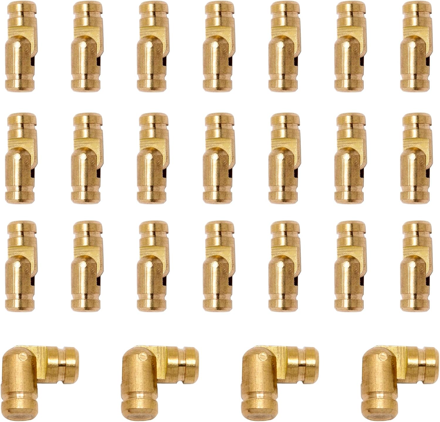 BENLIUDH 25PCS Brass Barrel Hinges, Hidden Concealed Cylinder Hinge ...