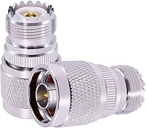 Amazon.com: CNARIO 2PCS N Male to UHF Female Coax Adapter N Connector to PL259 PL-259 SO-239 ...