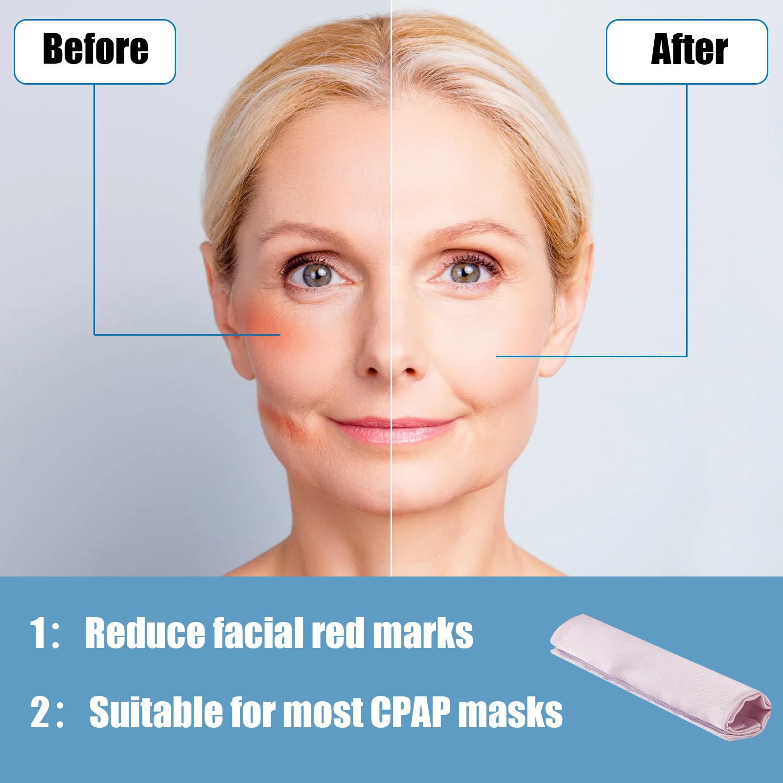 Snapklik.com : 4 Pack CPAP Strap Covers, CPAP Headgear Strap Covers ...