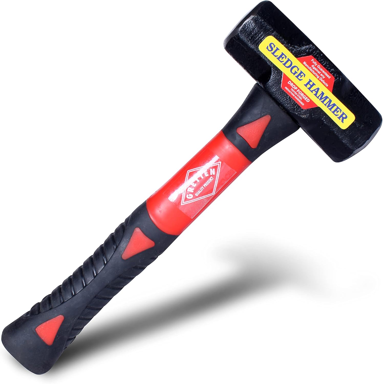 GREYTEN Sledge hammer, Fiberglass Engineers Hammer 2lbs, Sledge with Forged Steel Construction ...