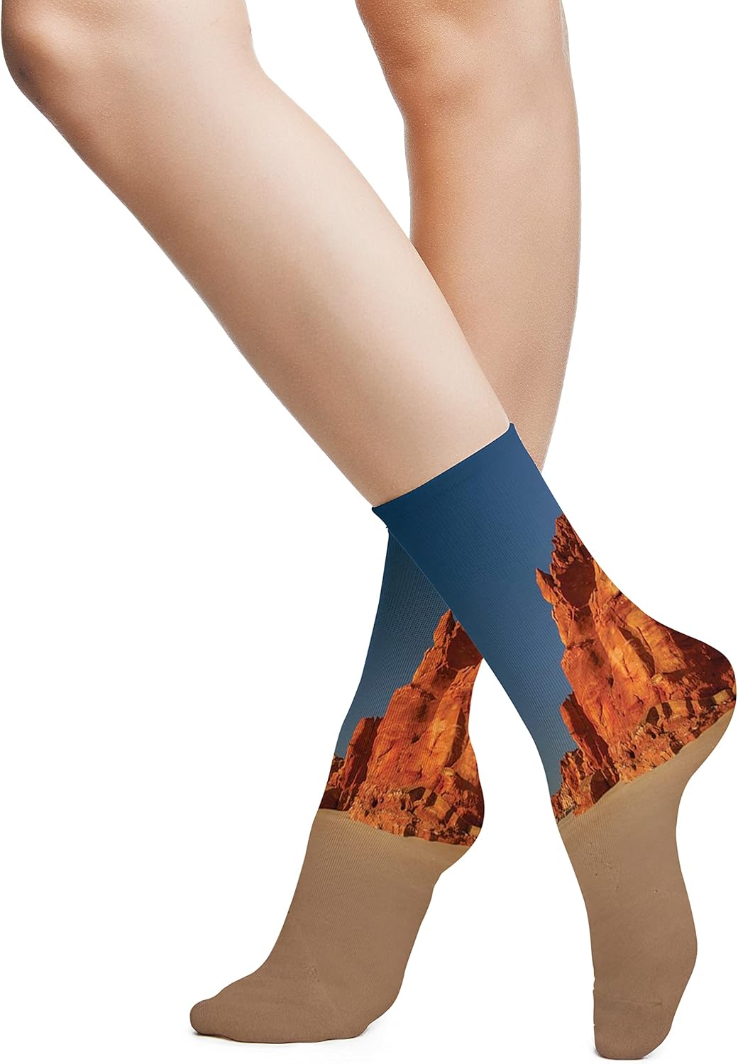 Amazon.com: Laoenp Wilderness 12 Inch Compression Crew Socks for Men ...