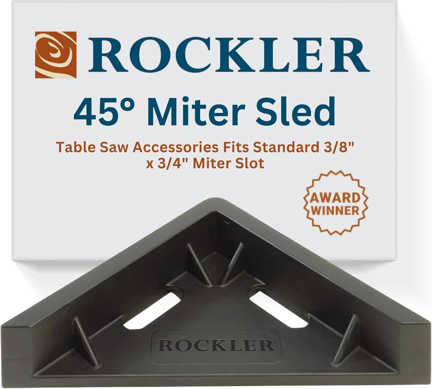 Rockler 45 Degree Miter Sled for Table Saw - Miter Saw Sled Ensures ...
