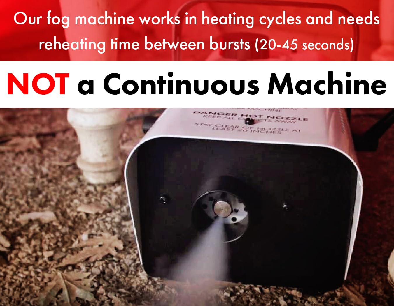 Fog Worx Professional 700-Watt Fog Machine – Includes 9 Foot Wired ...