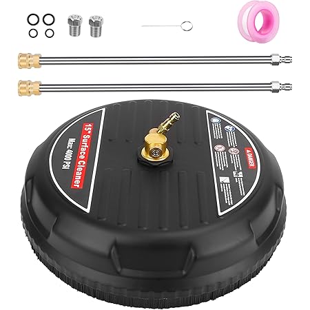Amazon.com: Pressure Washer Surface Cleaner, Moclever 3600PSI Pressure ...