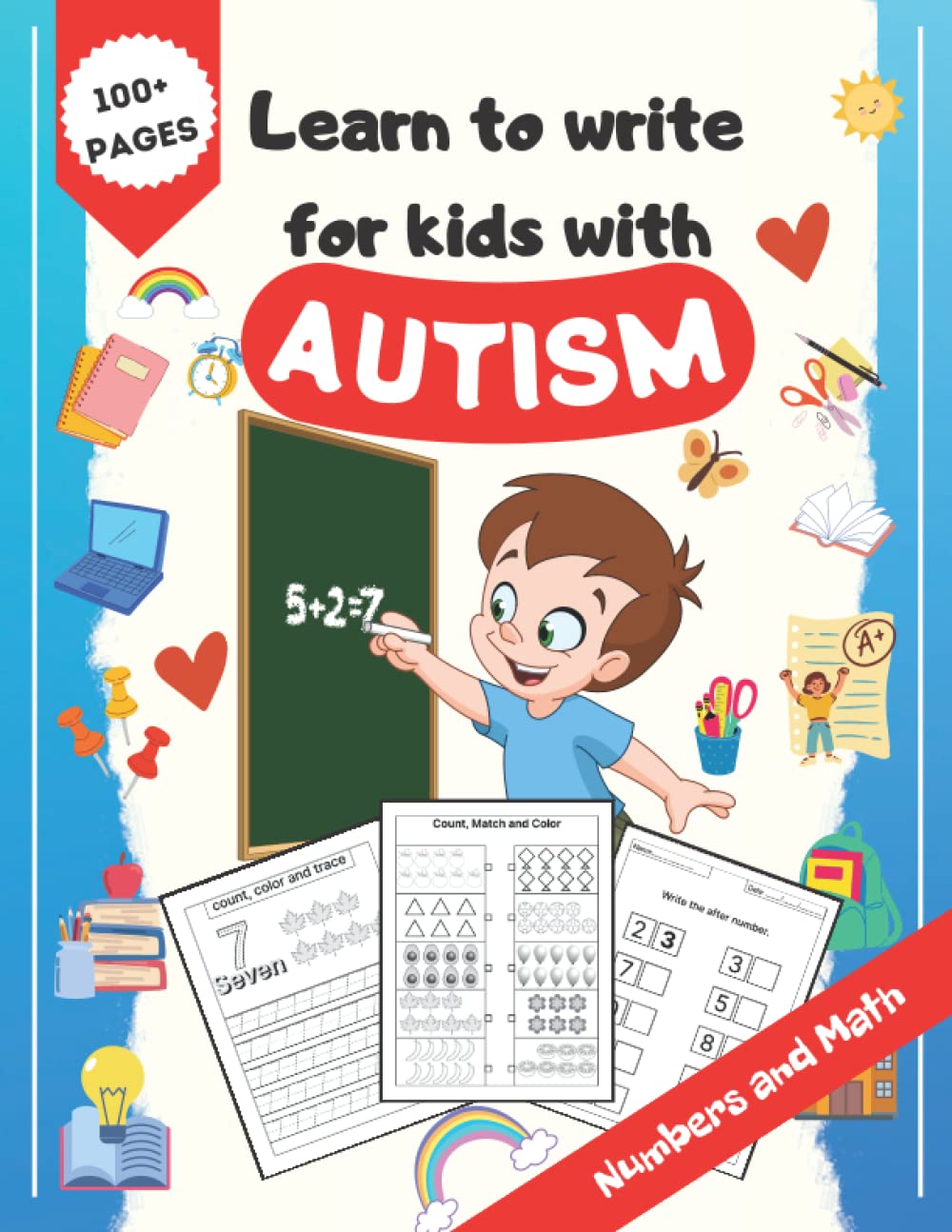 Learn To Write For Kids With Autism: Handwriting Practices Workbook ...