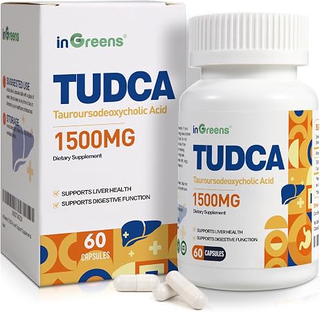 Amazon.com: inGreens TUDCA Bile Salts 1500mg (Tauroursodeoxycholic Acid ...