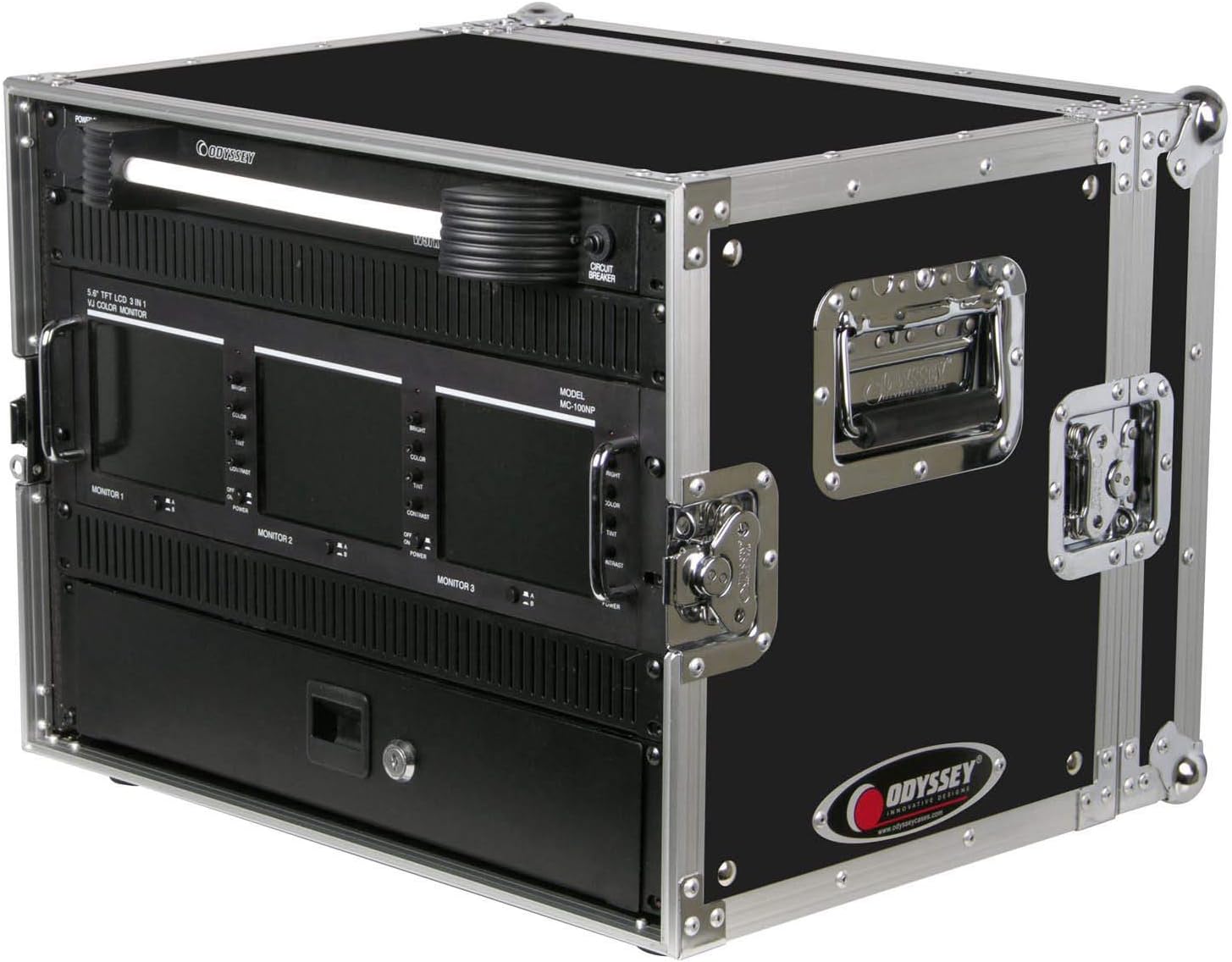 Amazon.com: Odyssey 8 Space Medium Duty Effects Rack - FRER8 : Musical ...