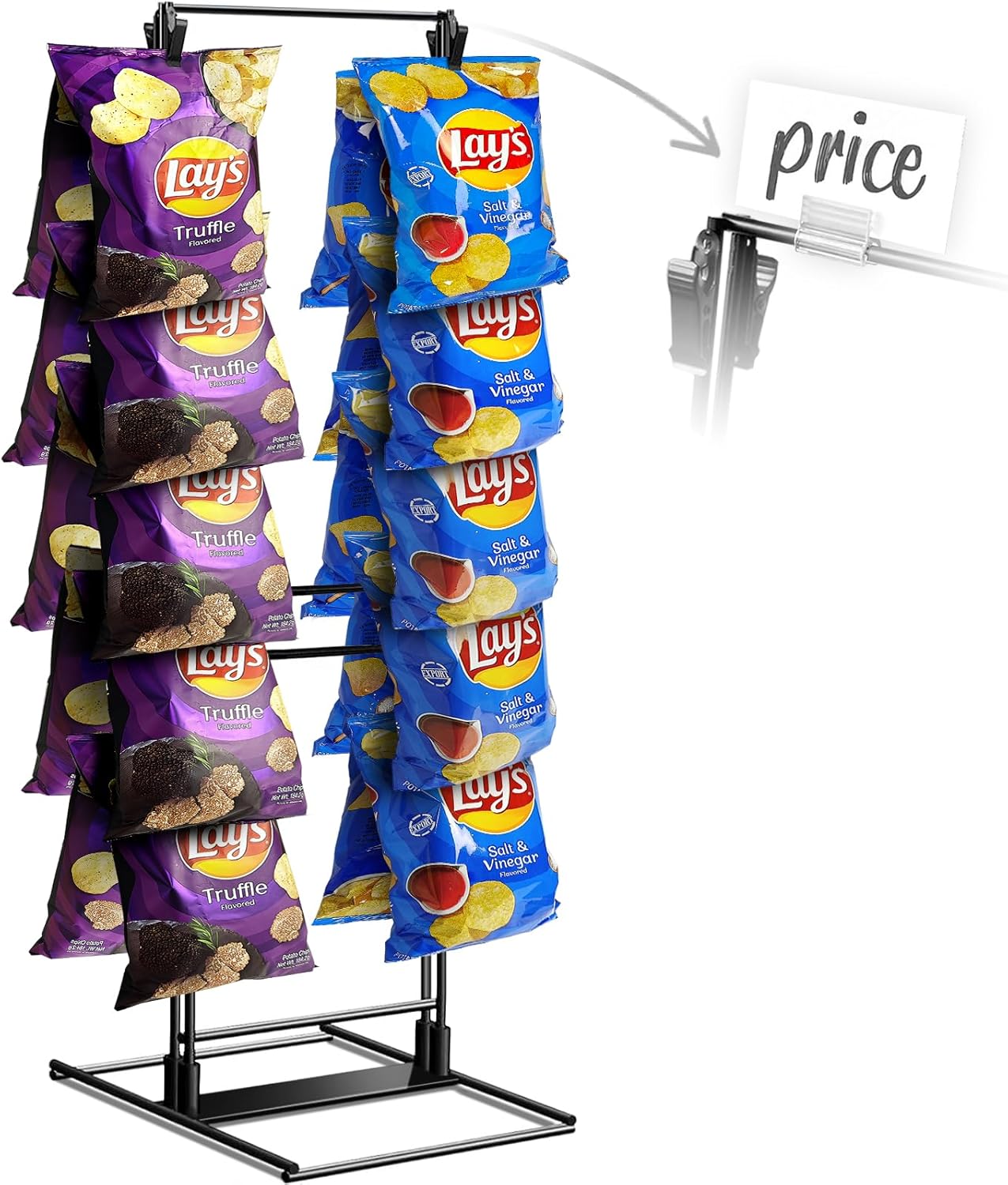 Amazon.com: Chip Rack Display Stand, Potato Chip Rack Bag Holder with ...
