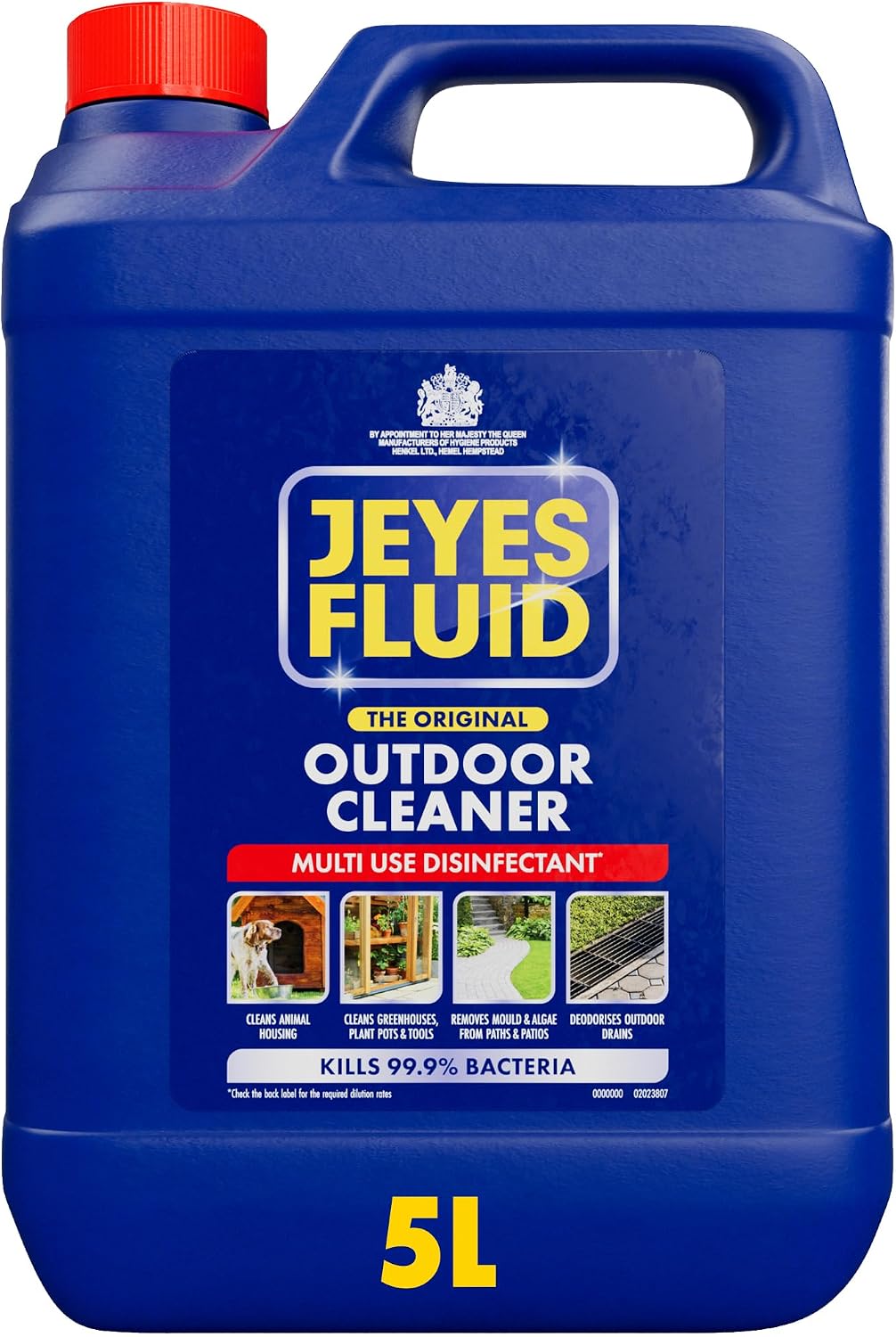 Jeyes Fluid Outdoor Cleaner (5 Litre). Multi Use Disinfectant Liquid ...