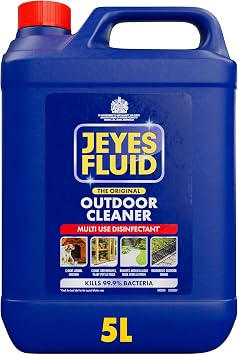 Jeyes Fluid Outdoor Cleaner (5 Litre). Multi Use Disinfectant Liquid ...