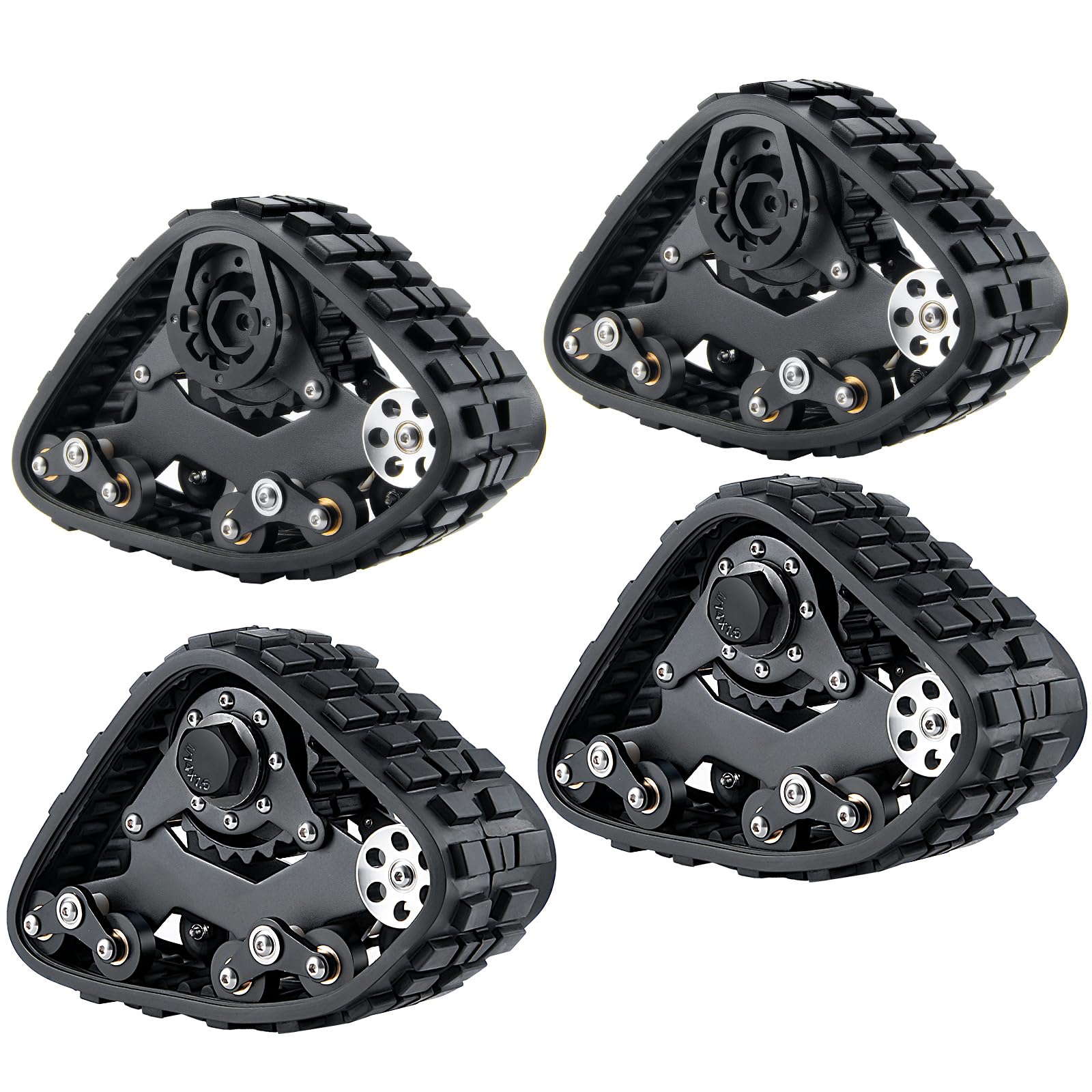 Amazon.com: JGGZONE 4PCS 1:10 RC Crawlers Tires Track Wheels Mobile ...