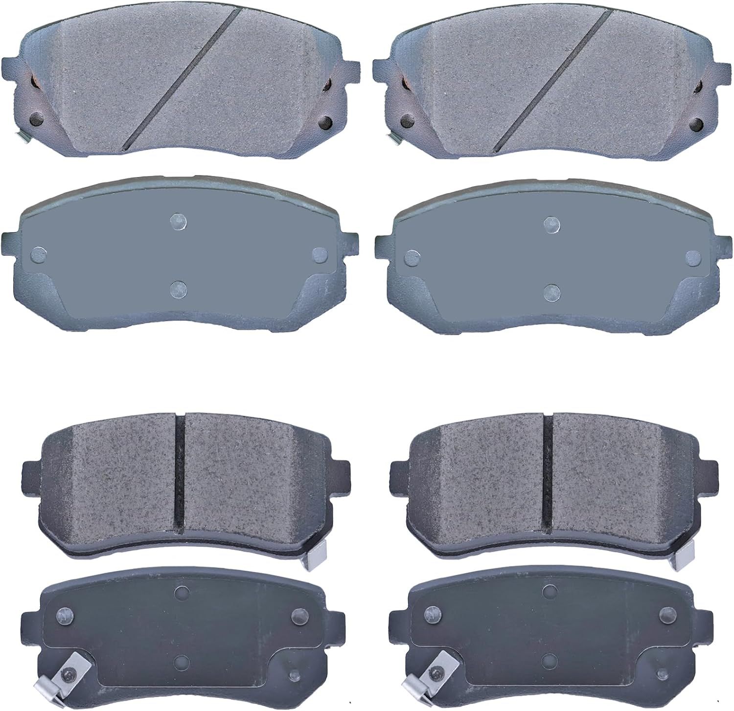 Amazon.com: LODGE Ceramic Brake Pads Set Front Rear Brake Replacement Disc Brake pad Kit Low ...