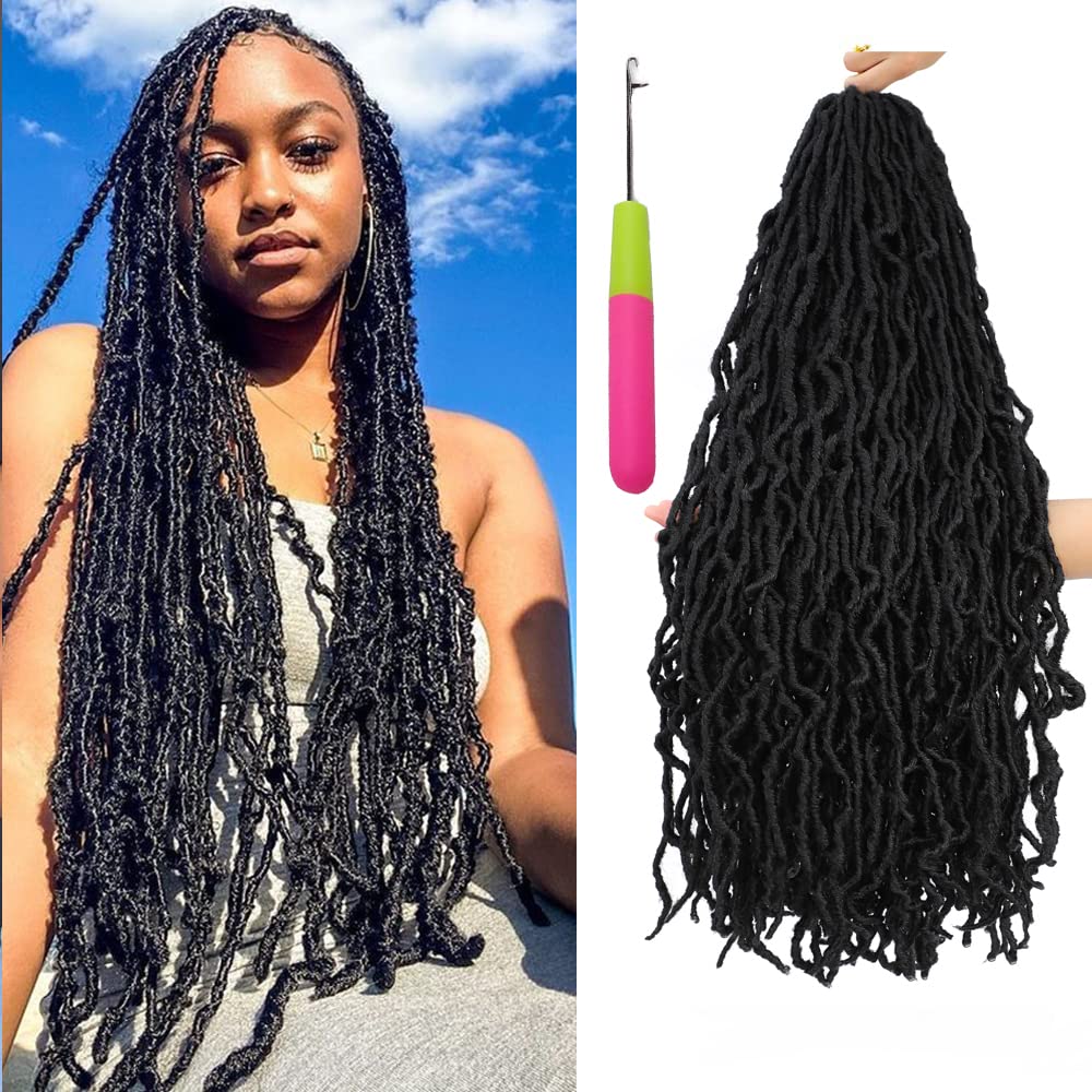 Soft New Faux Locs 36inch 4packs Super Long Goddess Locs | Desertcart Kenya