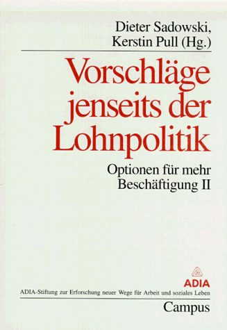 Amazon.com: Optionen für mehr Beschäftigung, Bd.2, Vorschläge jenseits ...