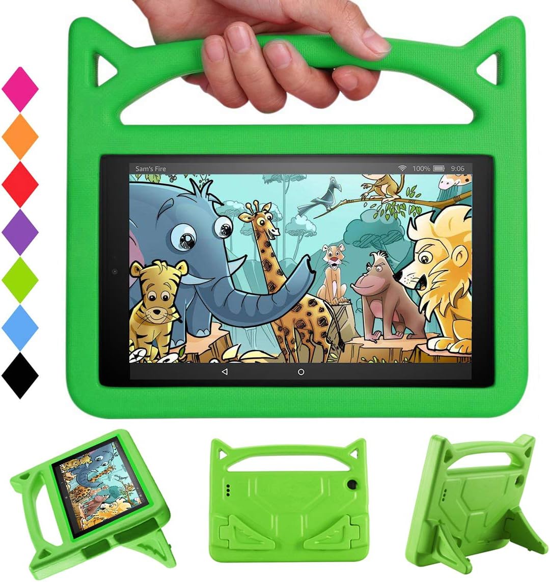 Amazon.com: 2020 HD 8 Tablet Case for Kids,HD 8 Tablet Case - SHREBORN ...