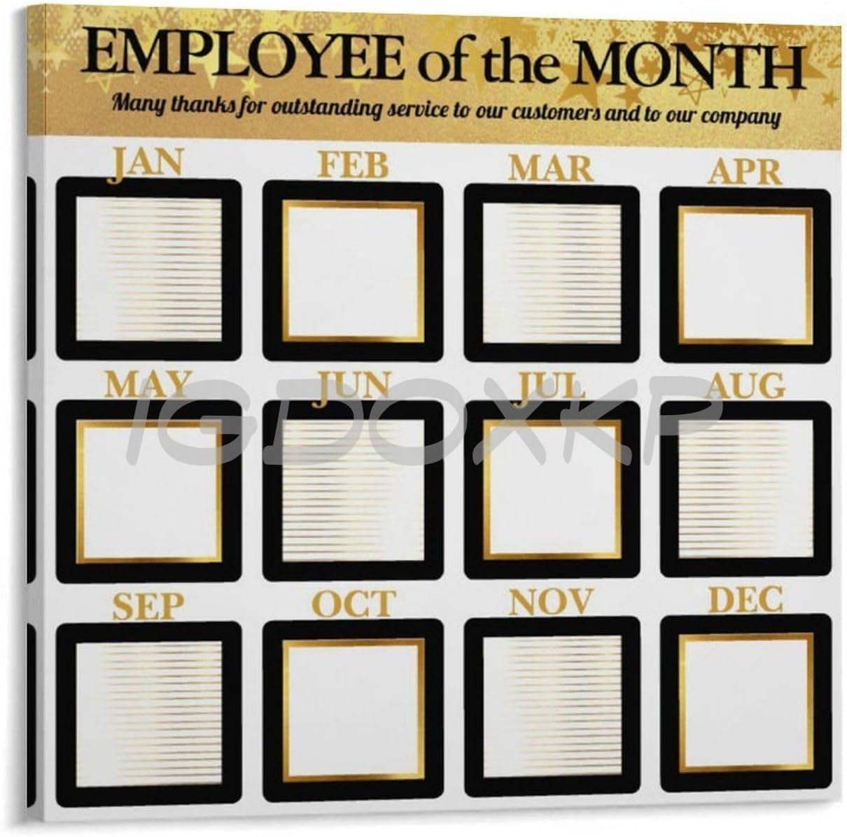 Amazon.com: OUDINI Best Star Employee Photo Display Poster Employee ...