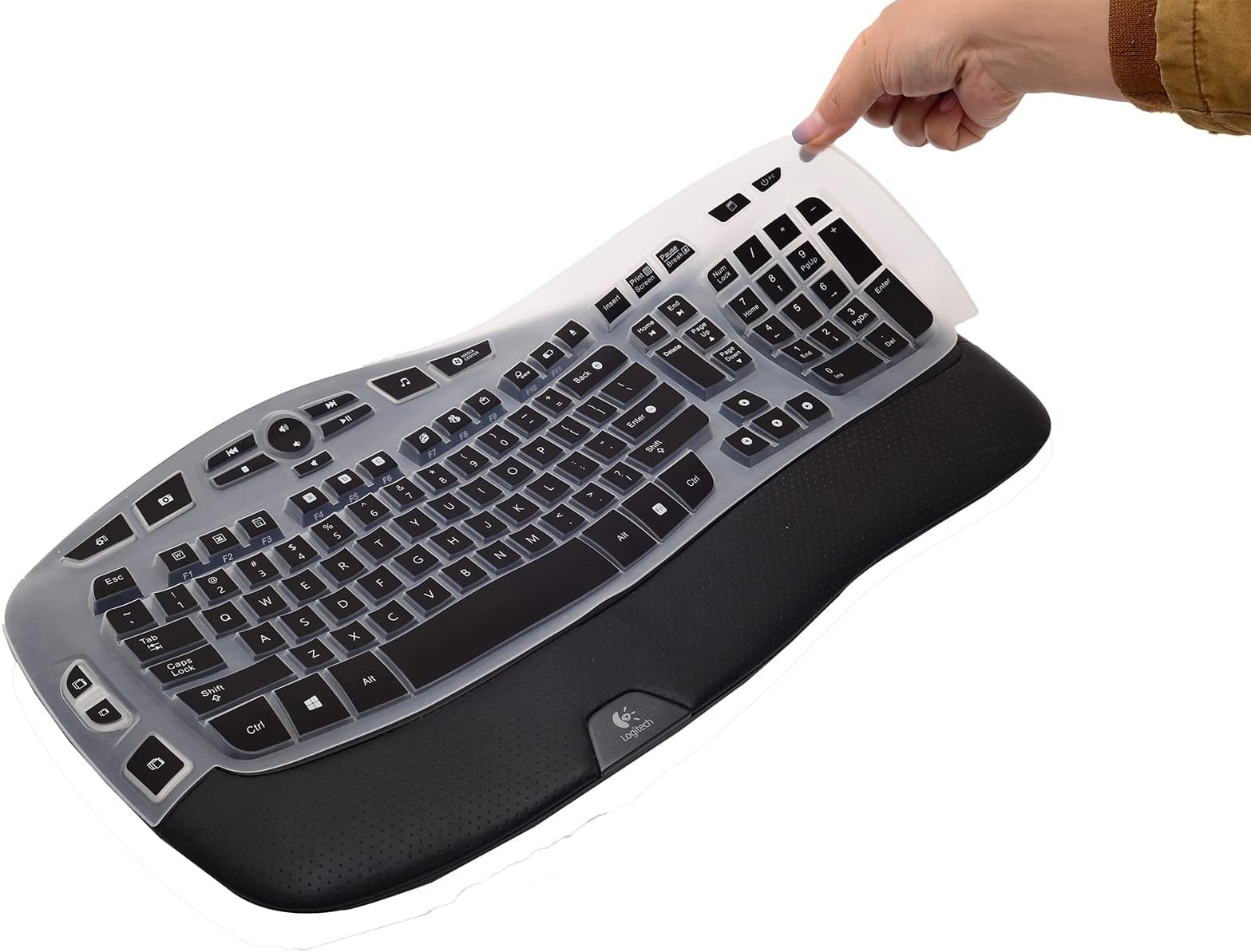 Amazon.com: Keyboard Cover for Logitech K350 MK550 MK570 Wireless Wave ...