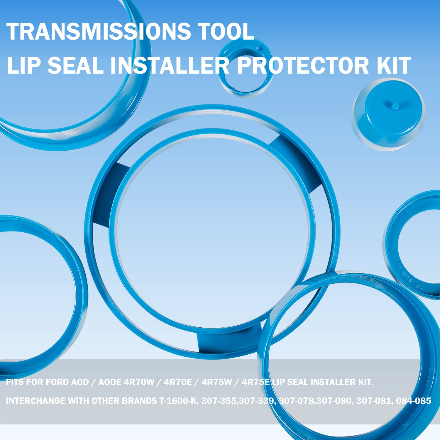 Transmission Tool Lip Seal Installer Protector Kit Ford AOD AODE