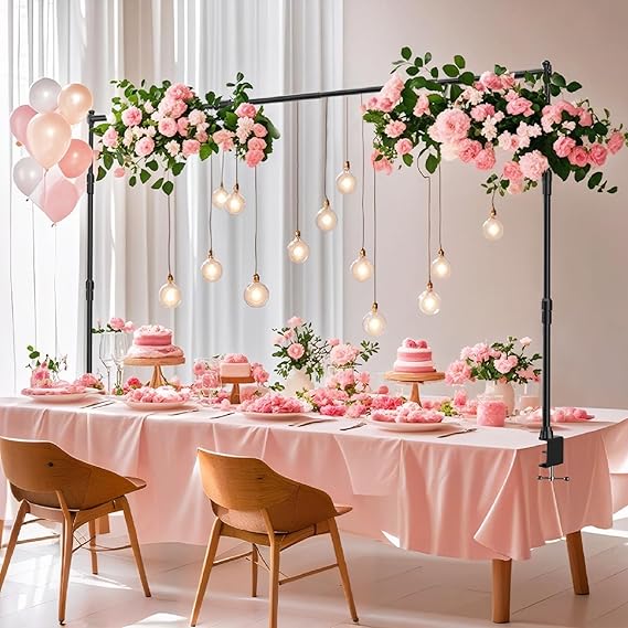 Amazon.com: EMART Telescopic Over The Table Top Rod Stand with Clamps ...