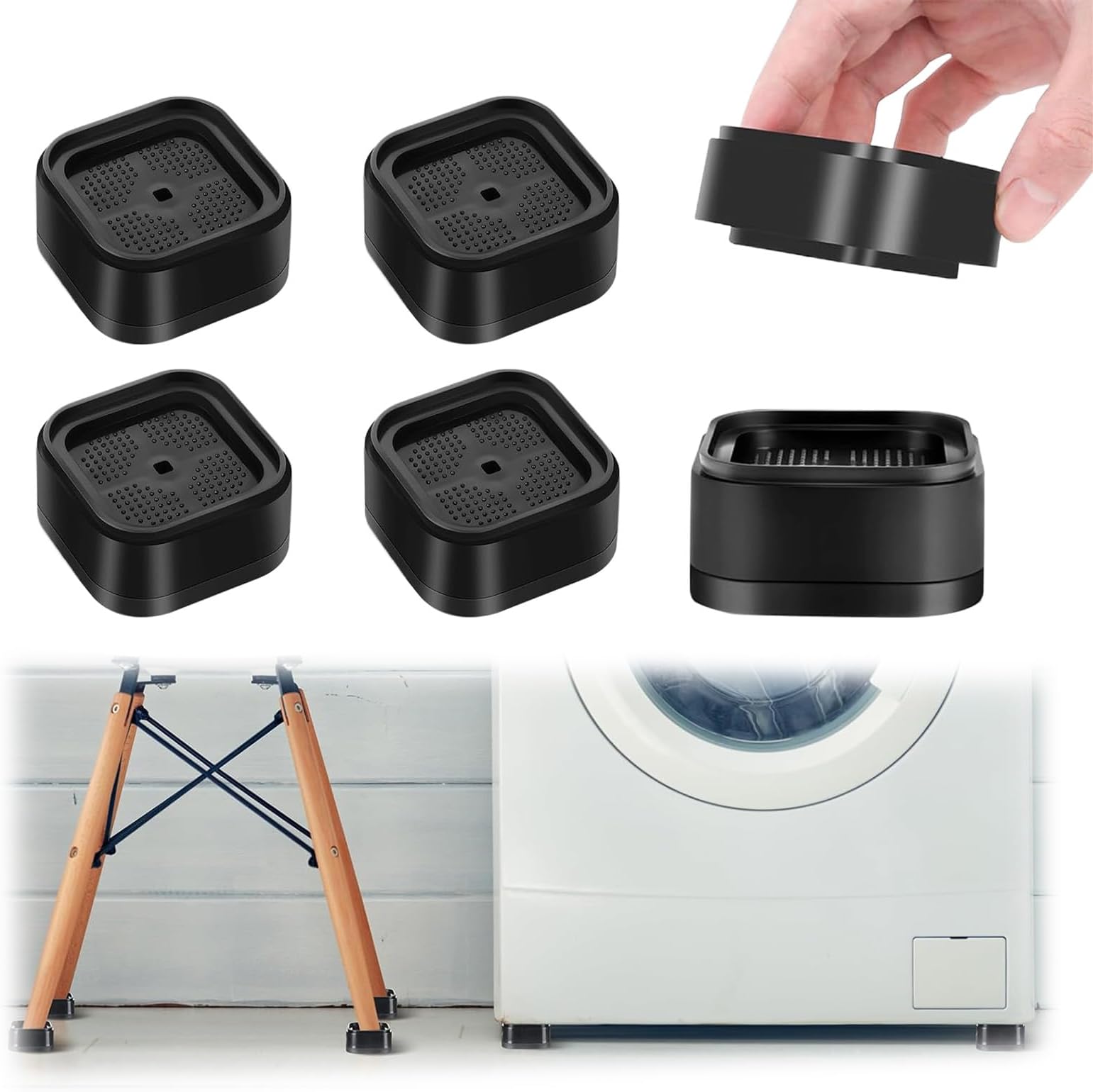 6Pcs Furniture Risers, Bed Risers, Table Risers,Furniture Raisers ...