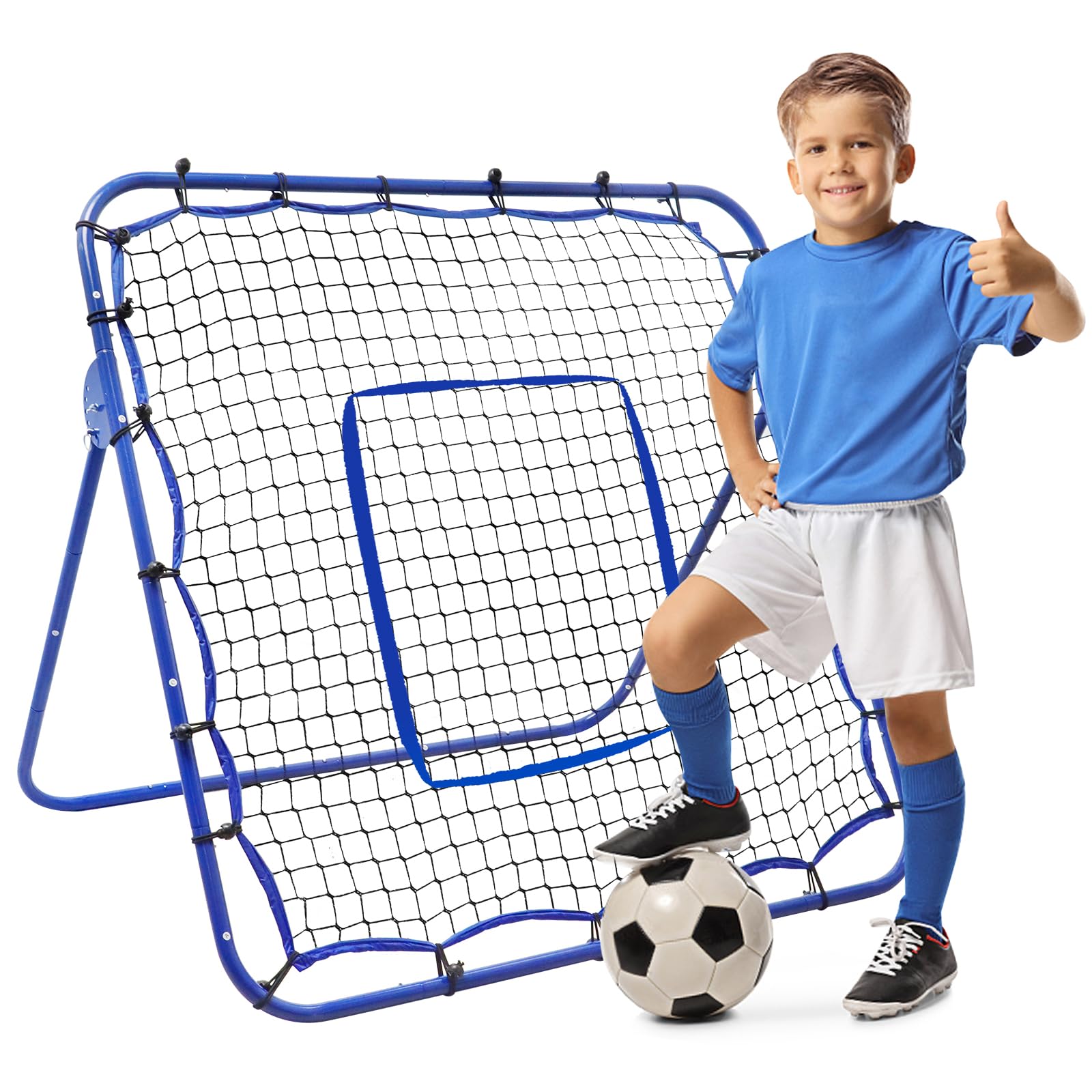 Winthai Soccer Rebounder Net, 4 x 4 ft Soccer Practice and Training ...