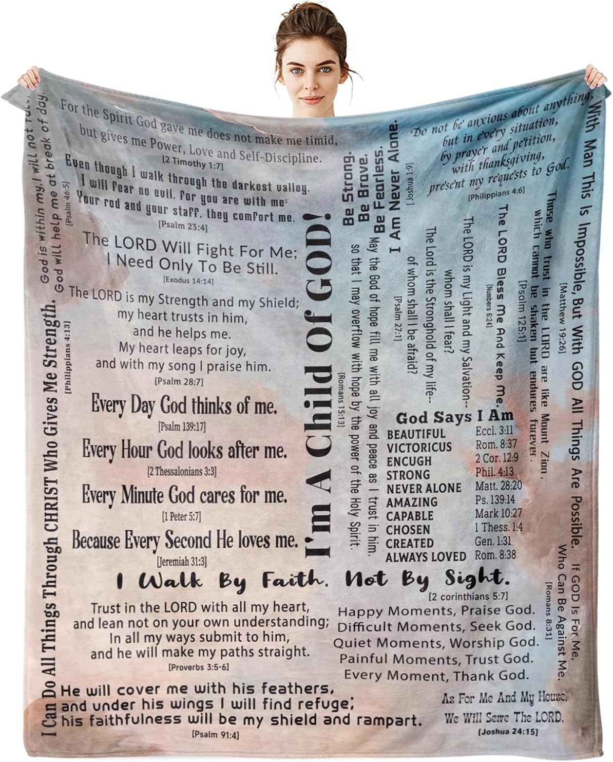 Amazon.com: ZORKET Christian Blanket Gifts for Women Men, Religious ...