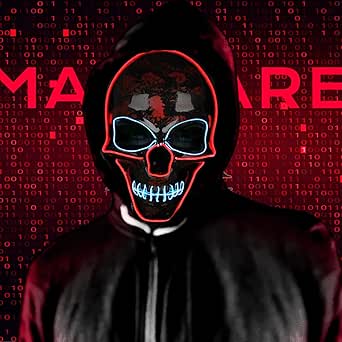 LOKI Helmet Light Up Skull Mask, Halloween Creepy LED Skeleton Mask for ...