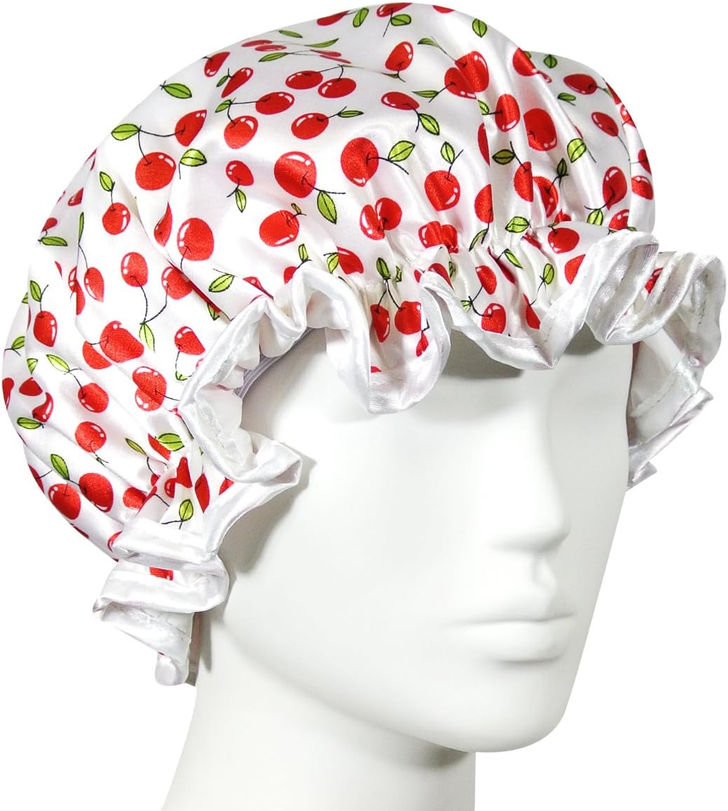 Amazon.com : Firstline® Evolve® Go Satin Shower Cap - Ivory : Beauty ...