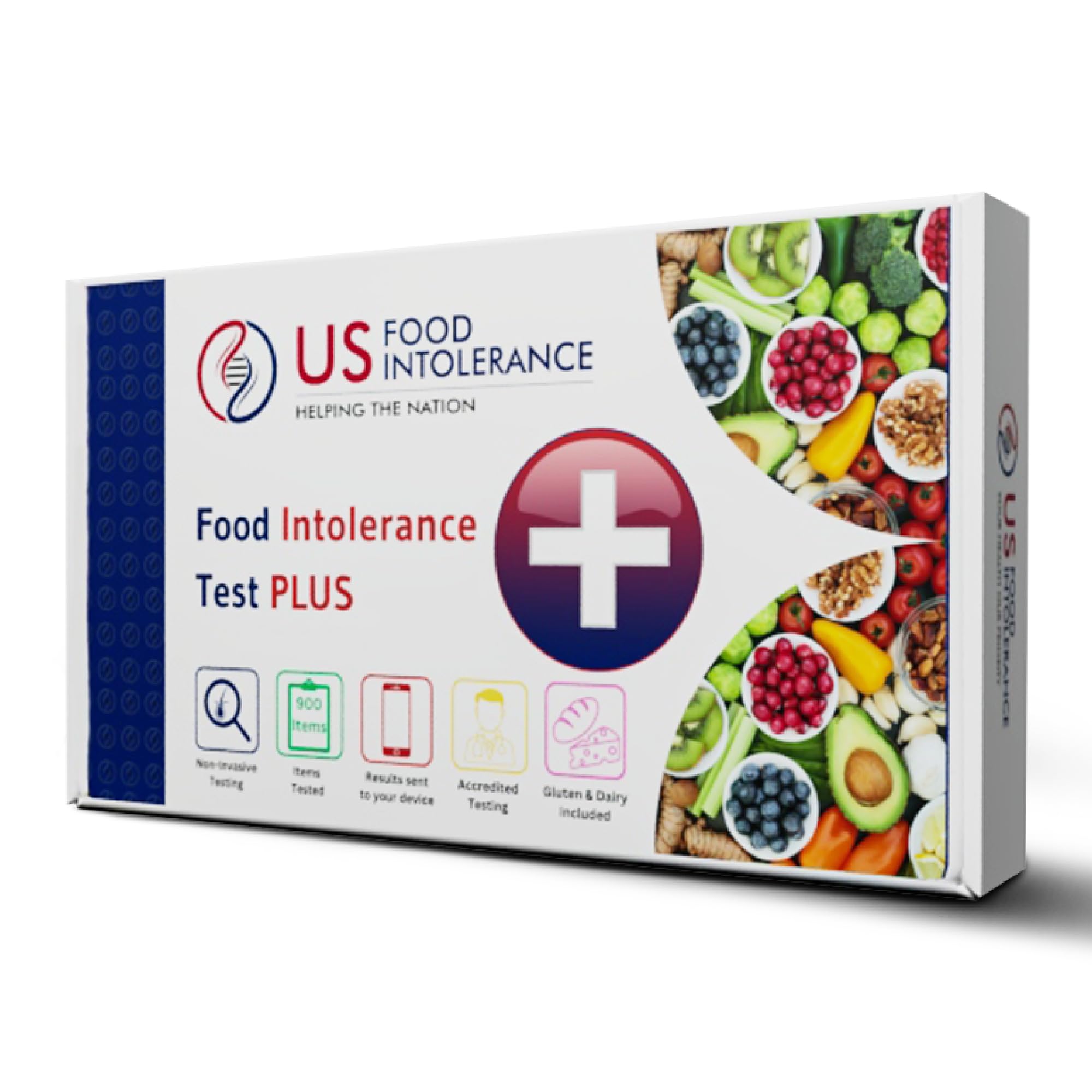 Buy Food Intolerance Test Plus - 900+ Items, Lactose & Gluten, Metal ...