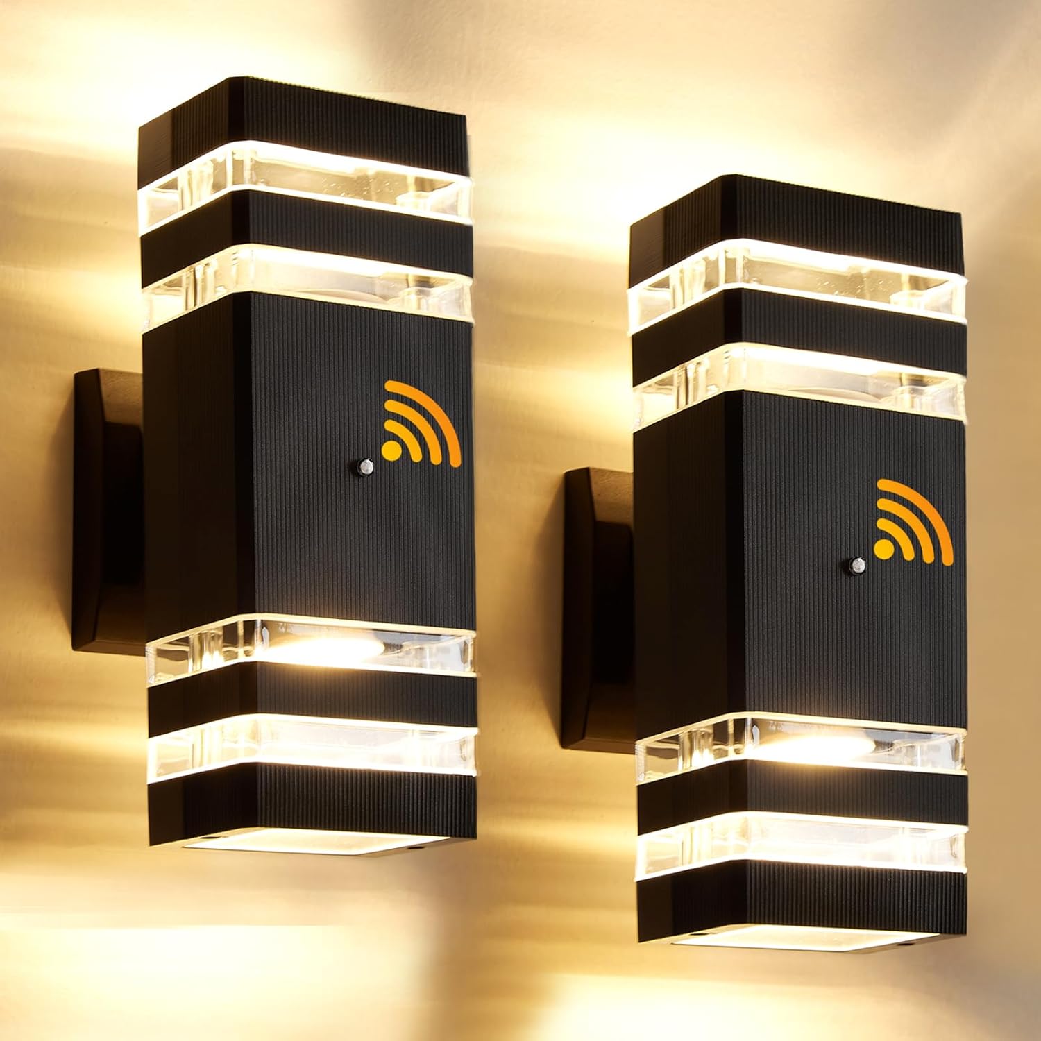 Housen Solutions 2 Pack LED Dusk to Dawn Outdoor Wall Lights, IP65 ...