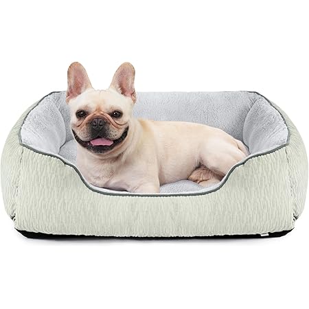 JOEJOY Soft Dog Bed for Medium Dogs(64x53cm), Washable Rectangle Dog ...