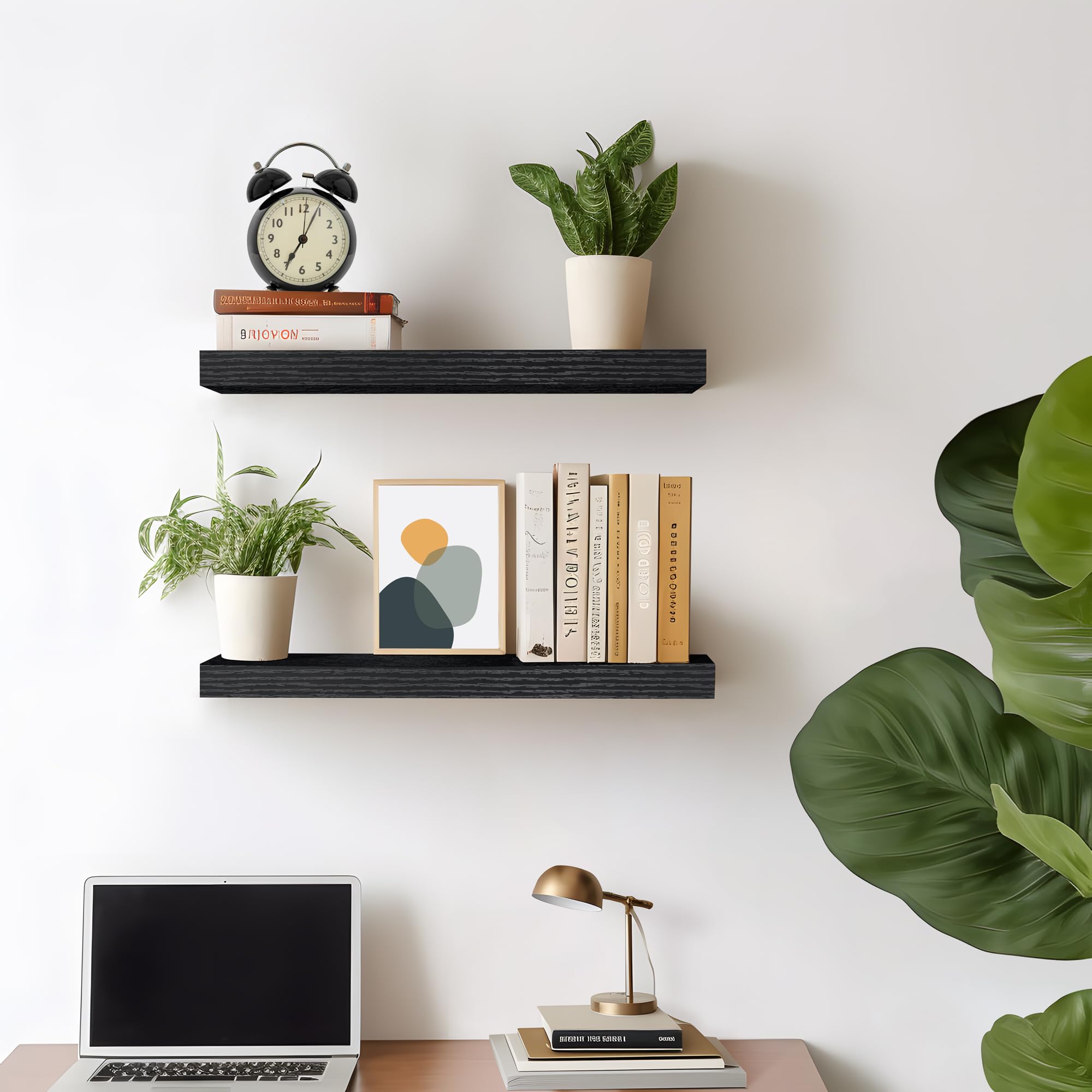 Snapklik.com : LaVie Home Floating Shelves, 15.6 Inch Wall Shelf Set Of ...