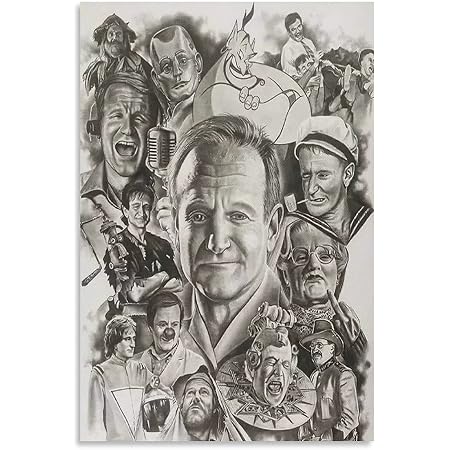 Amazon.com : NIUMOWANG Metal Sign - Robin Williams Giving 'The Thinker ...