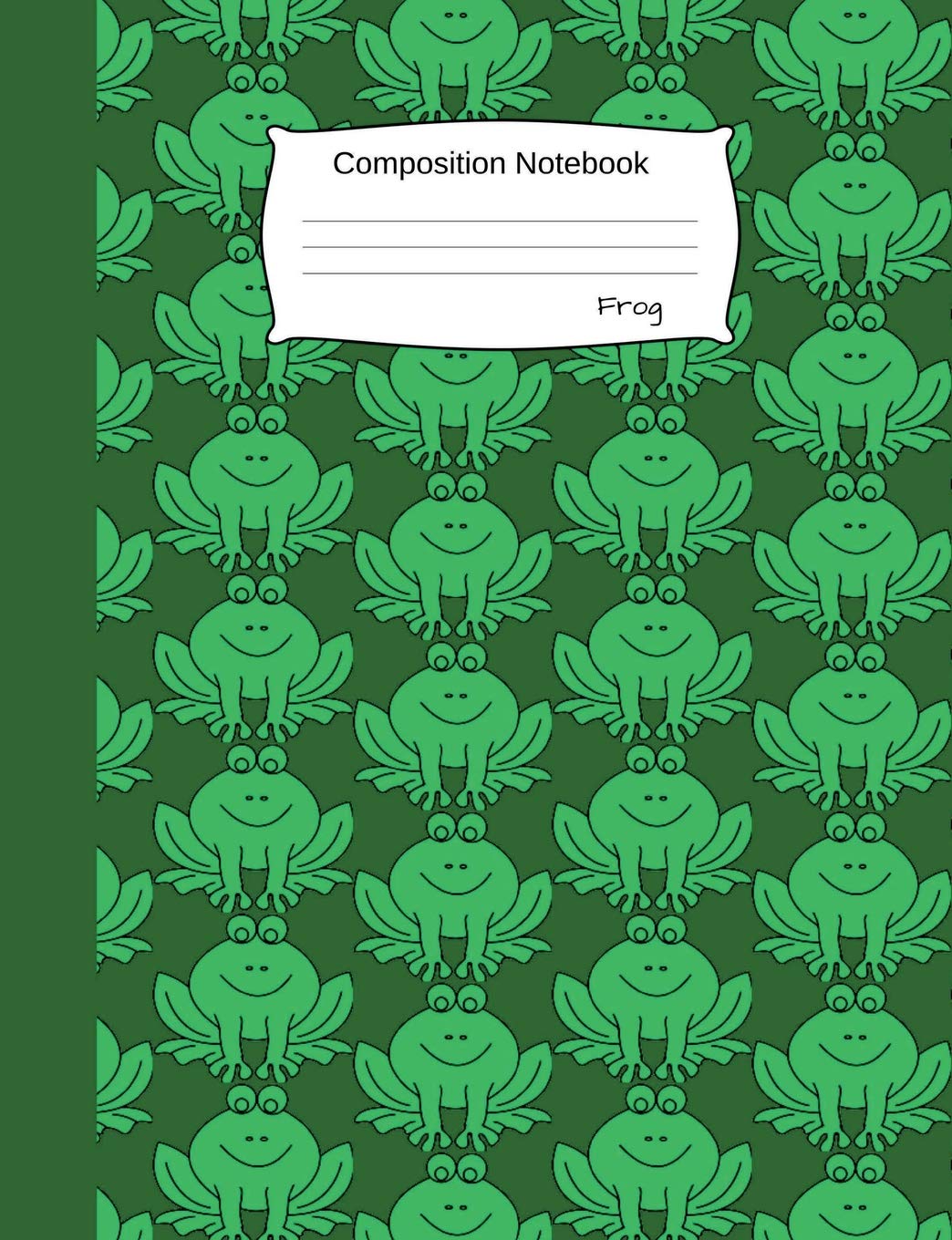 Frog Composition Notebook: College Ruled Book to write in for school ...