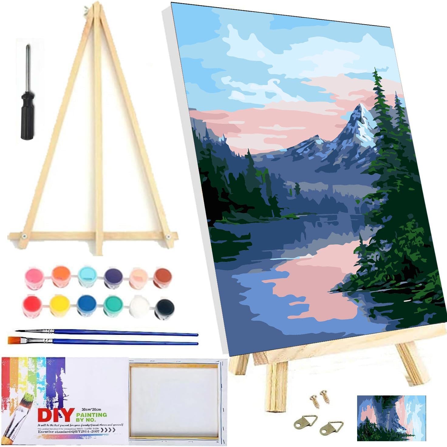 Amazon.com: TIDYTIDE Paint by Numbers Kit for Adults Beginner Framed ...