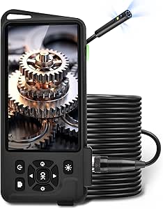 50FT Triple Lens Endoscope Borescope 5'' Larger IPS Screen,1080P Sewer ...