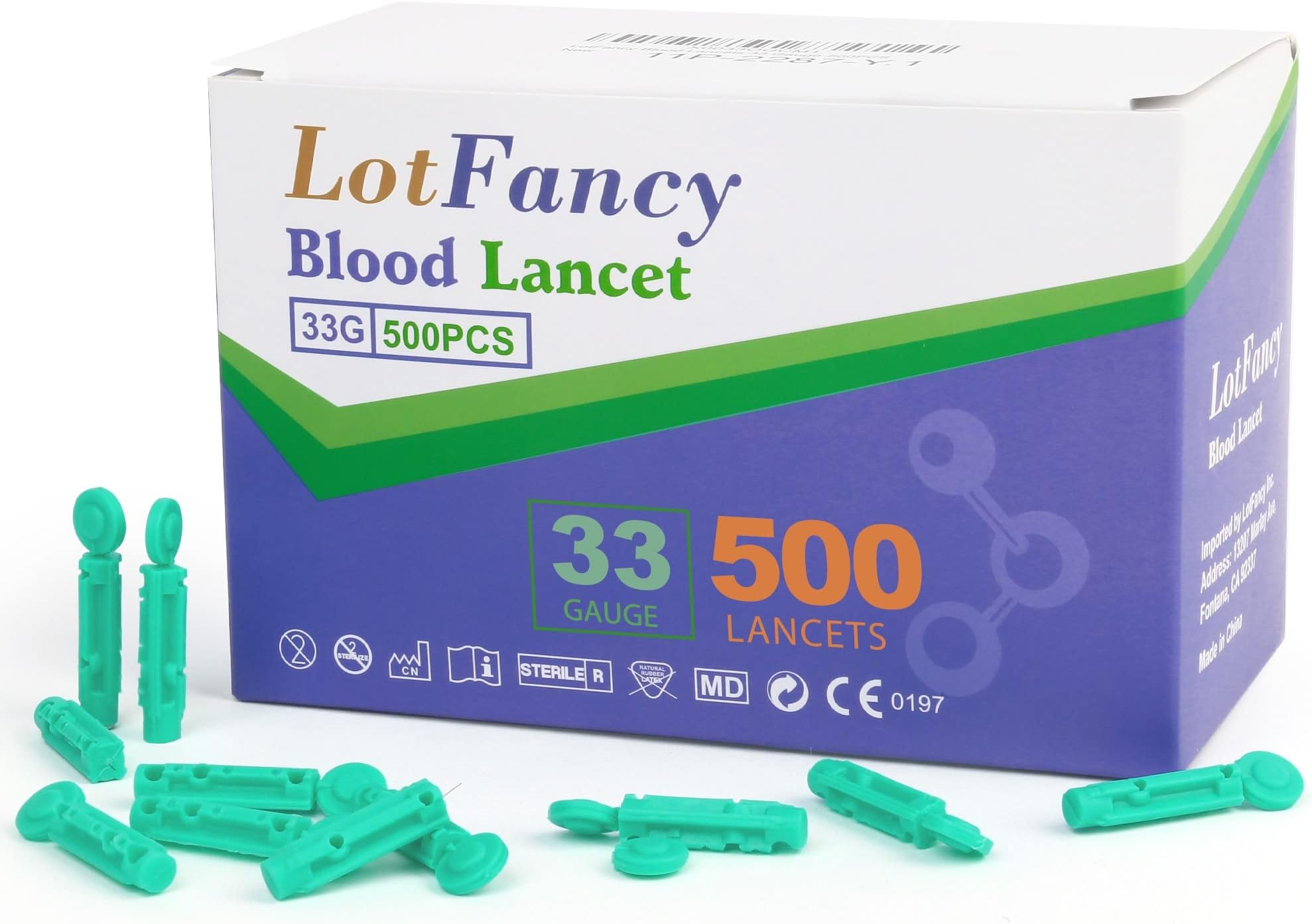 Amazon.com: TRUEplus Sterile Lancets 33 Gauge (200-ct) : Industrial ...